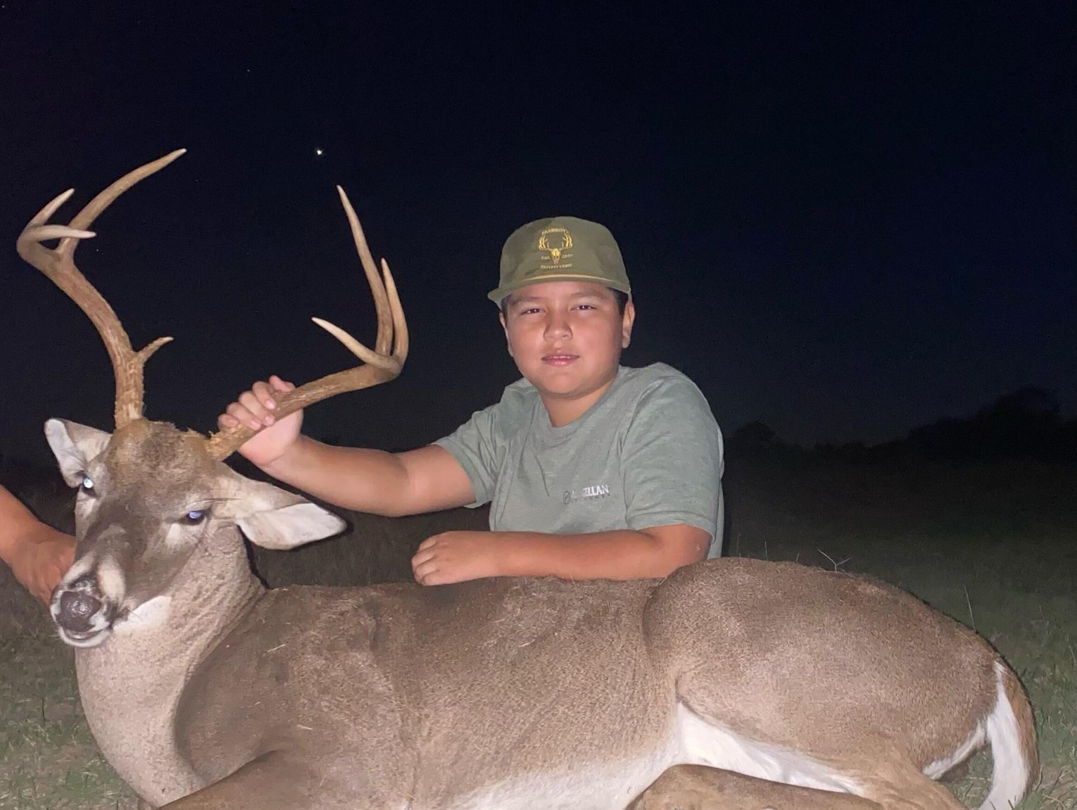 Cosino harvests his first buck
