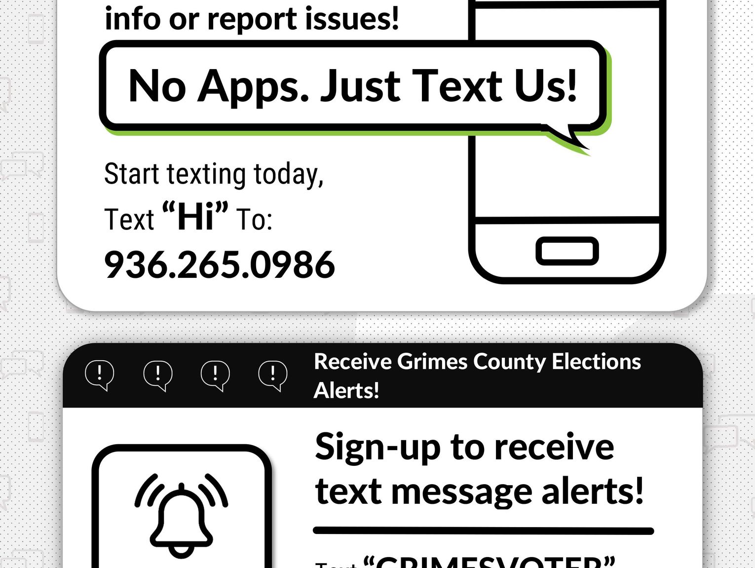 Elections implements texting service