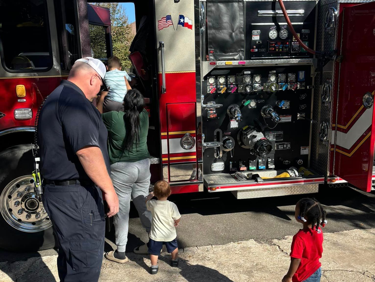 Firefighters provide learning and smiles