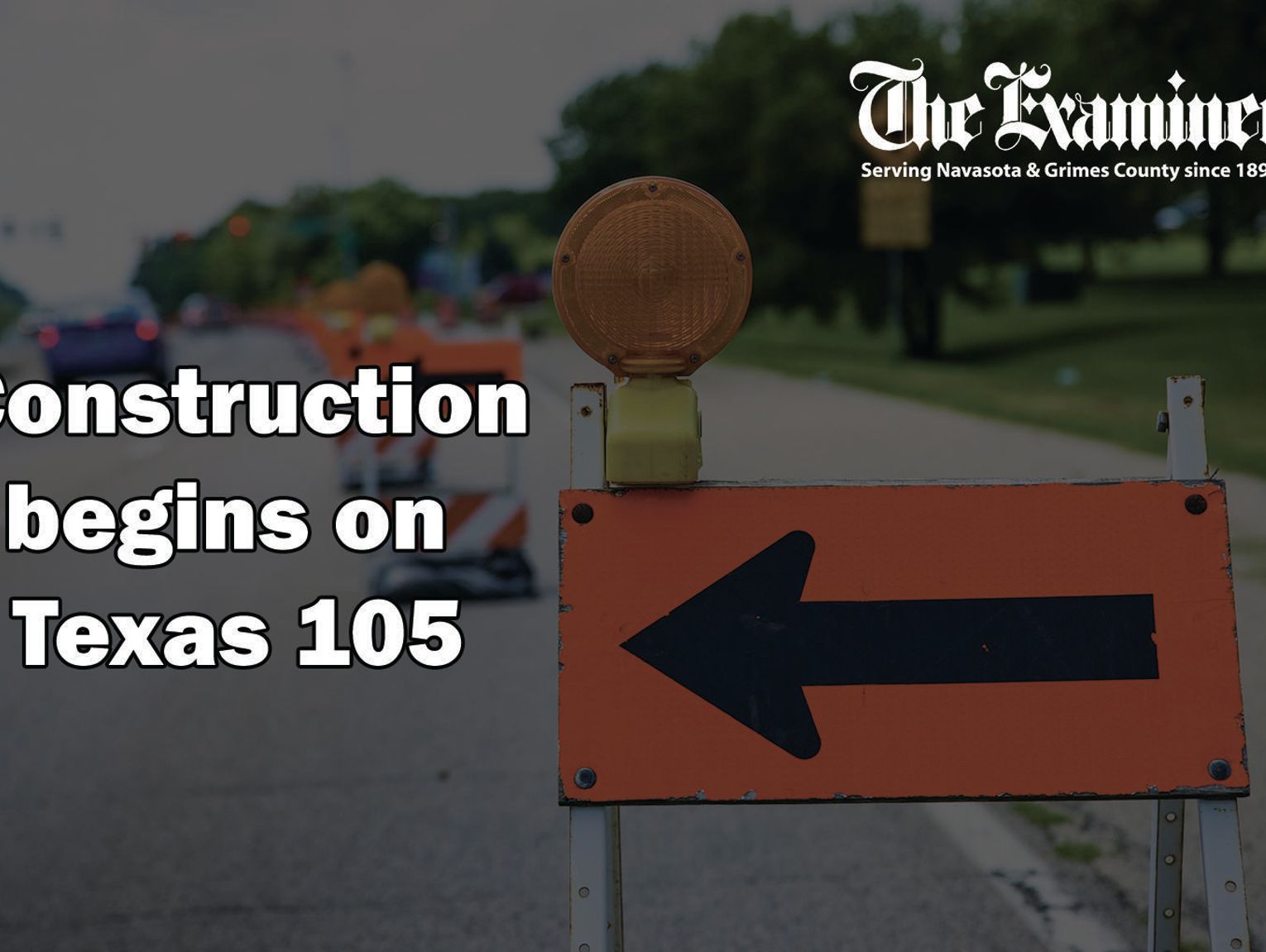 Turning lane work begins on Texas 105