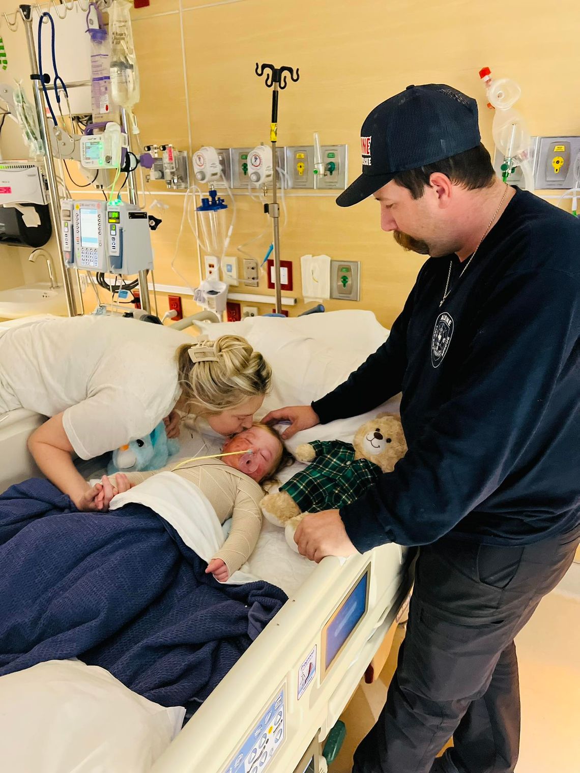 Firefighter’s child recovering from severe burns